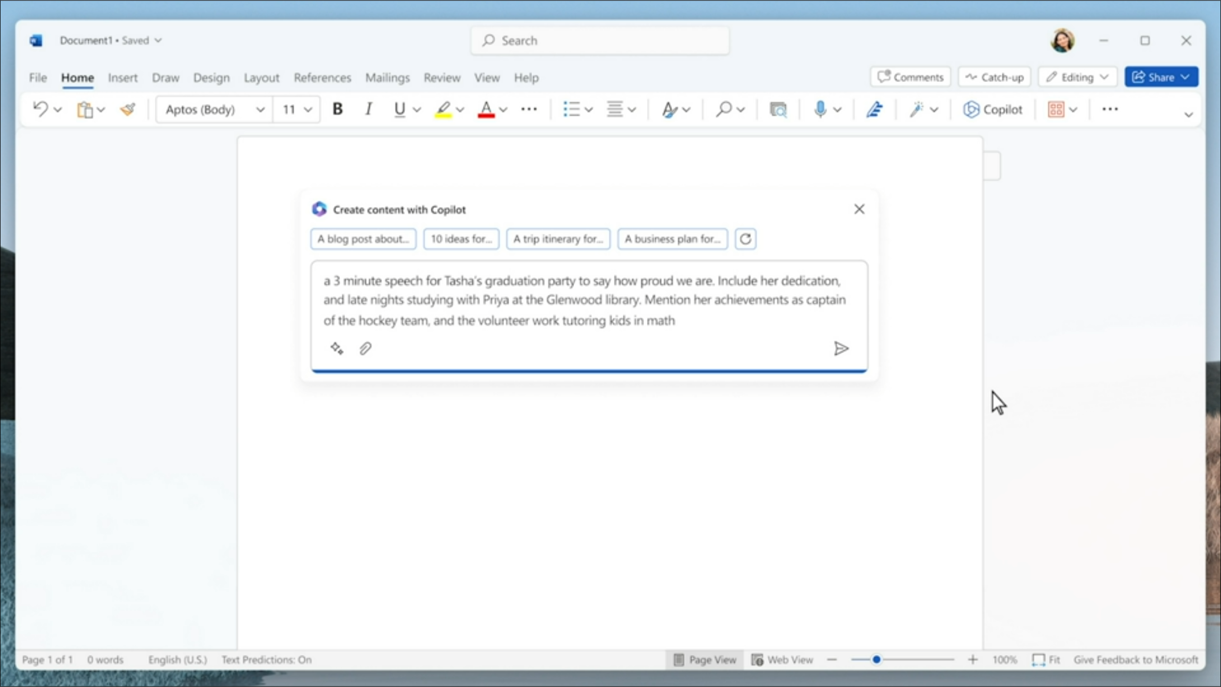 Microsoft 365 Copilot Word Microsoft 365 Copilot Word